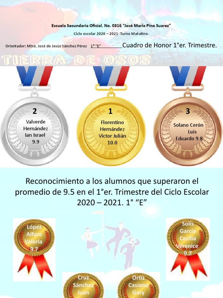 Cuadro de Honor 1 Formato | PDF