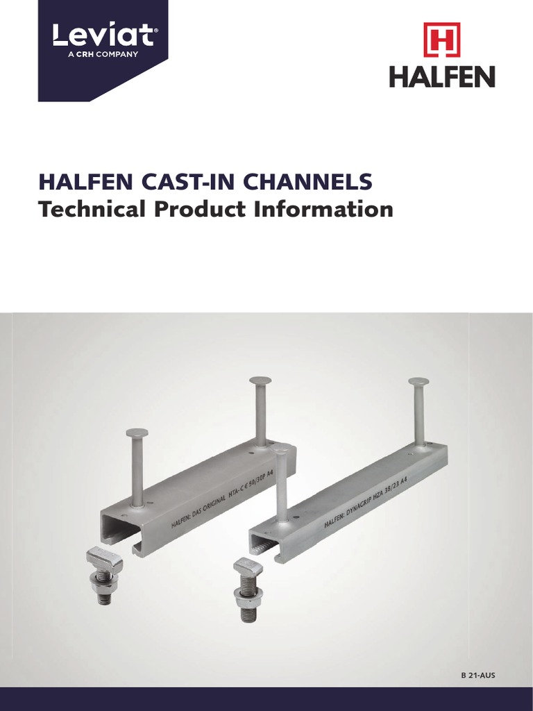 Halfen Cast-In Channels-AUS | PDF