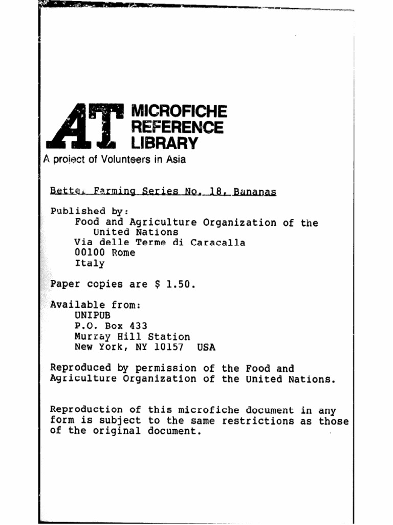 Microfiche Reference Library: 4 Project of Volunteers in Asia | PDF ...