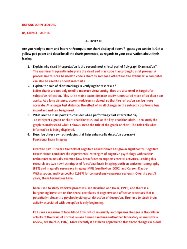 Act 3 Hufano John Lloyd e | PDF | Functional Magnetic Resonance Imaging | Psychology
