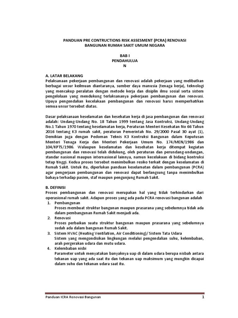 Panduan PCRA | PDF