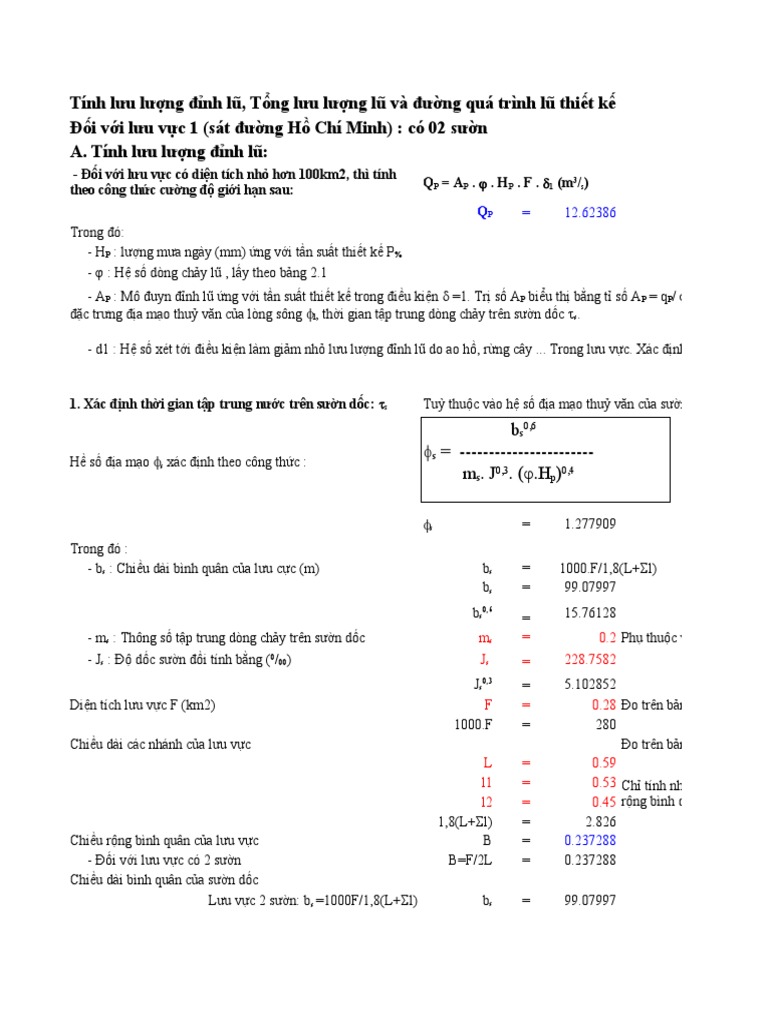 Tinh Thuy Van Luu Vuc Nho Theo TCNGT 22TCN | PDF