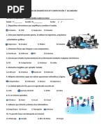 Examen Diagnostico Computacion 1° Secundaria | PDF