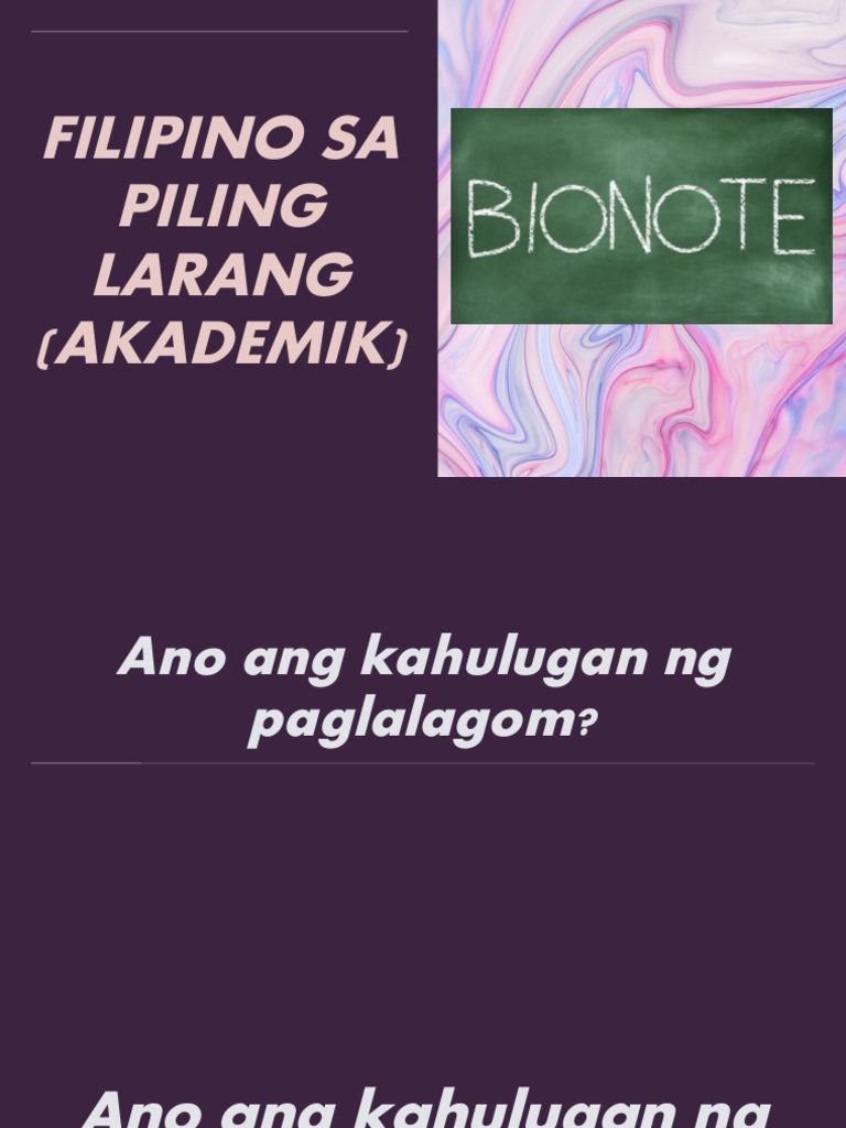 BIONOTE | PDF