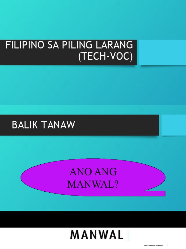 (FPL Tech-Voc) Week6 | PDF
