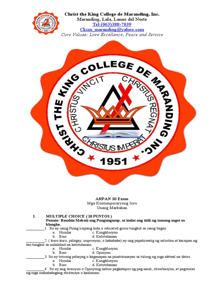 Arpan 10 Exam | PDF