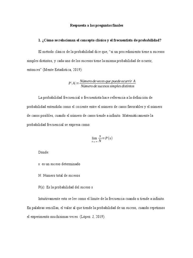 Respuesta A Las Preguntas Finales Die | PDF