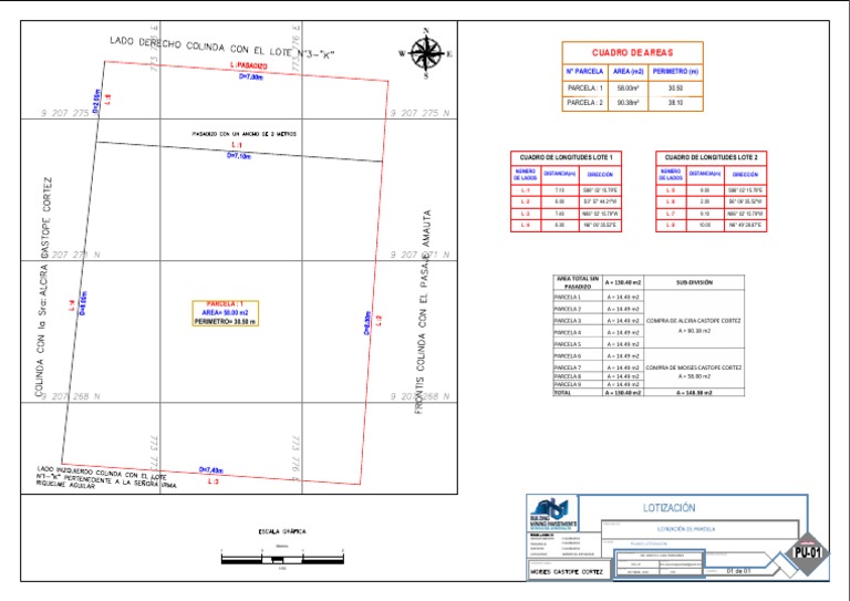 4.0 Plano de Lote N°01 A3 | PDF