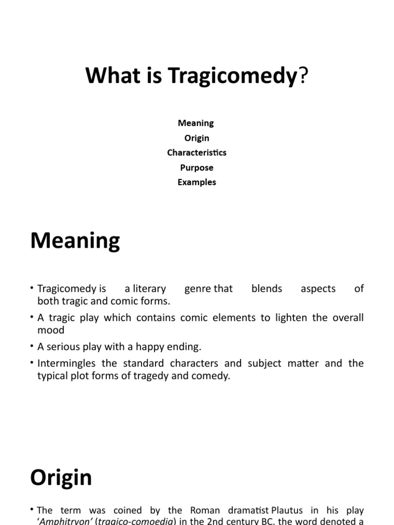 What is Tragicomedy | PDF