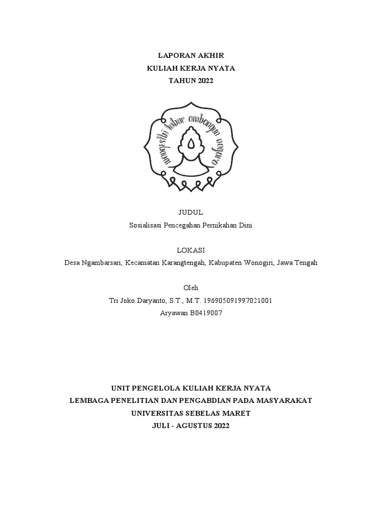 Contoh Resume KKN UNS | PDF | Pengembangan Diri