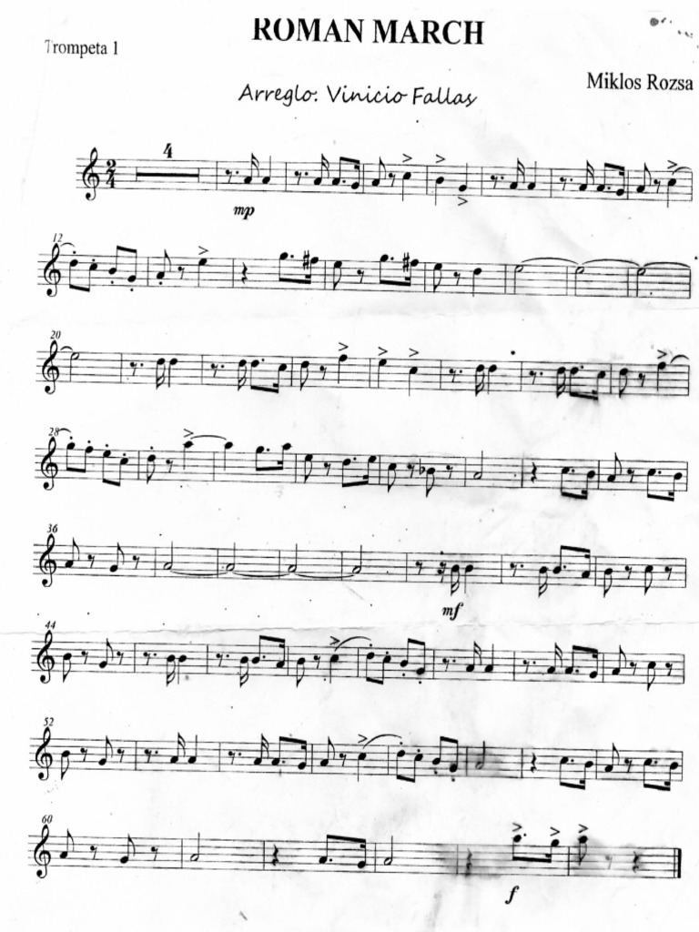 Trompeta 1 Roman March | PDF