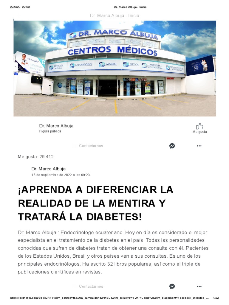 Dr. Marco Albuja - DIABETES | PDF | Diabetes | Insulina