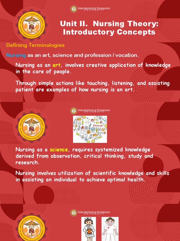 NCM 131 Unit II. Introductory Concepts of Nursing Theory PDF | PDF | Theory | Nursing