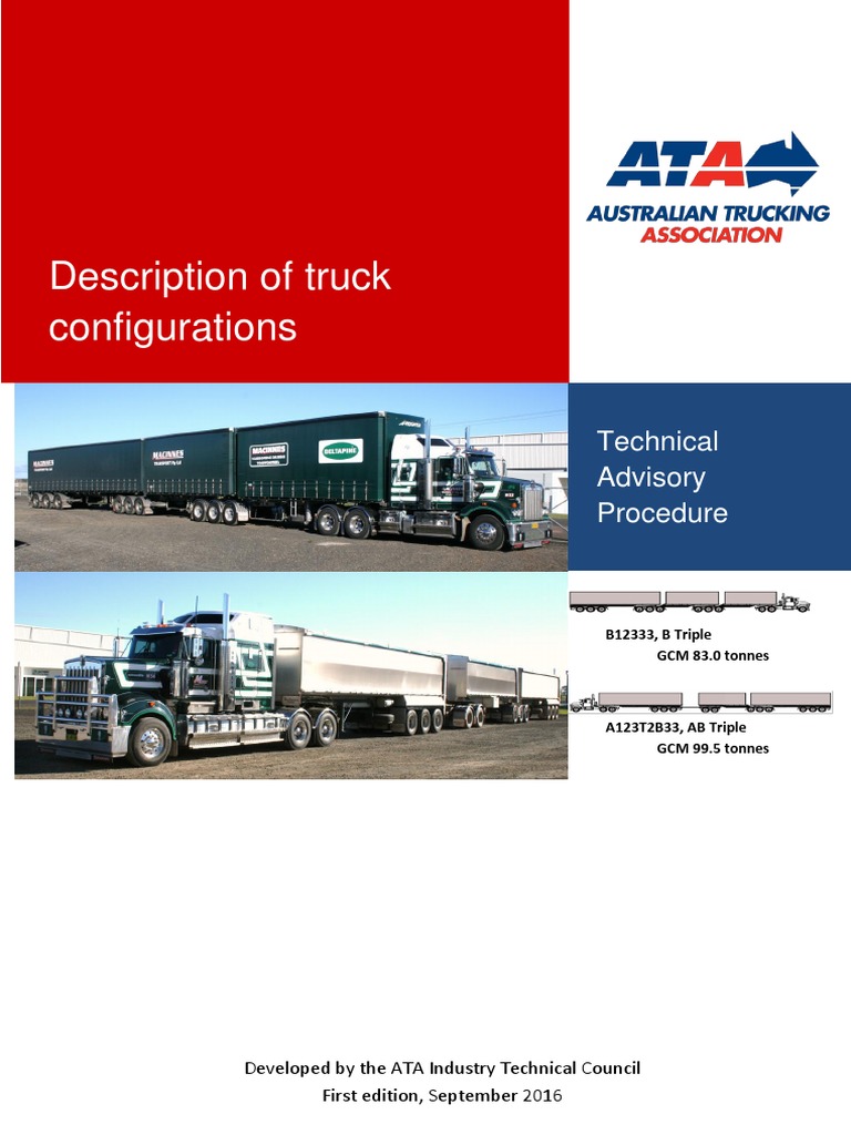 TAPs - Description of Truck Configuration September 2016 | PDF | Semi ...