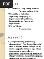 Parabula (Filipino 10 Topic) | PDF