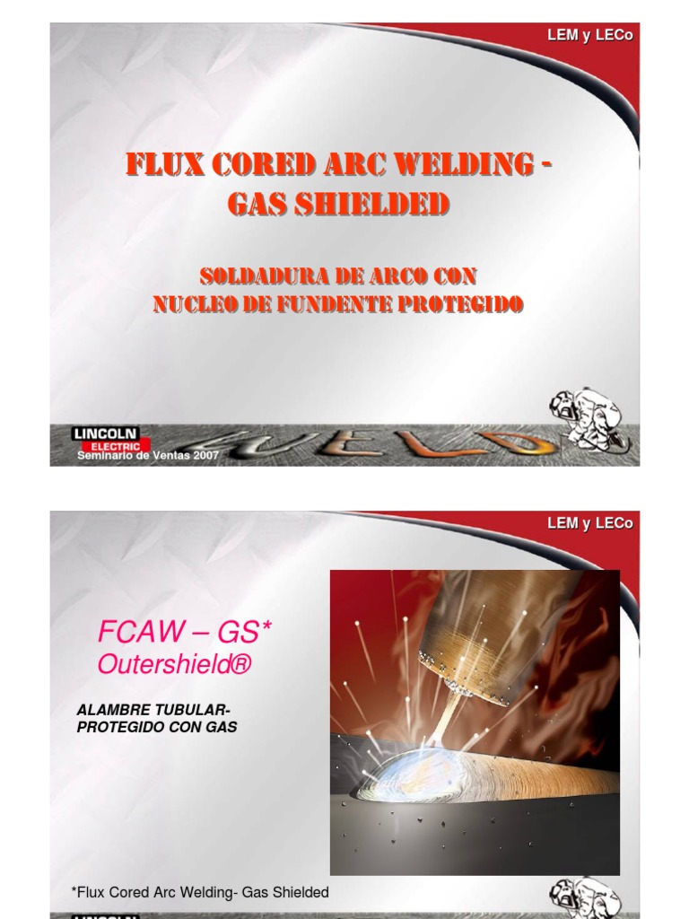 FCAW-GS Teoria | PDF | Construcción | Soldadura