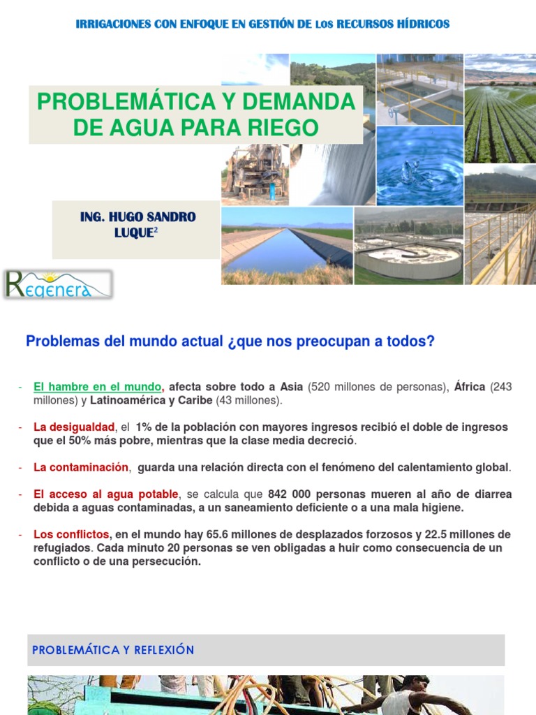 1 PROBLEMÁTICA Y DEMANDA de Agua para Riego | PDF | Agua | Riego