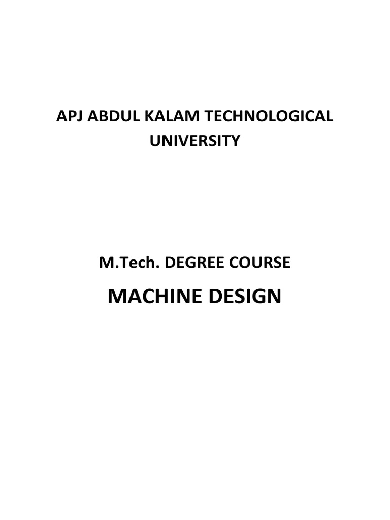 Machine Design | PDF | Fatigue (Material) | Fracture
