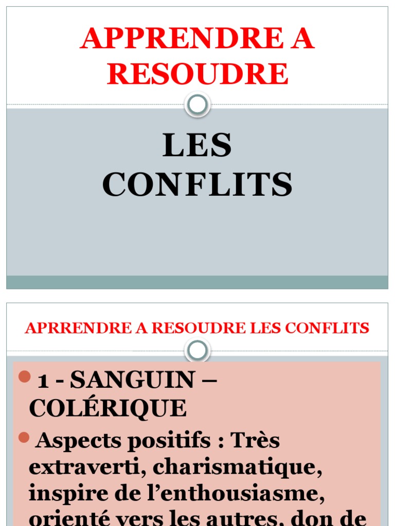 Résoudre les conflits conjugaux | PDF | Mariage | Psychologie