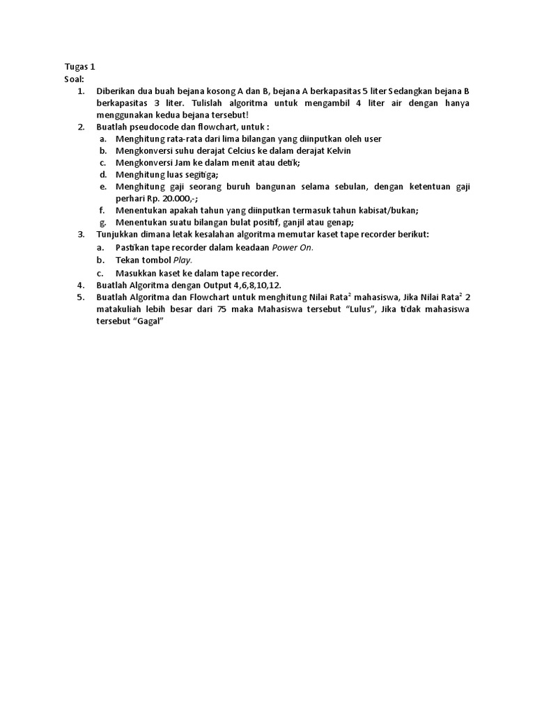 Algoritma & Pseudocode Dasar | PDF | Metode & Bahan Ajar | Komputer