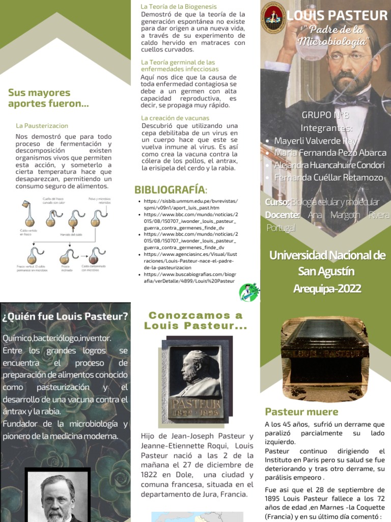 Logros de Louis Pasteur en Microbiología | PDF | Luis Pasteur ...