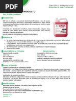 Ficha Tecnica Limpiador Desinfectante Tekno Lidesma PDF | PDF | Perfume | Agua