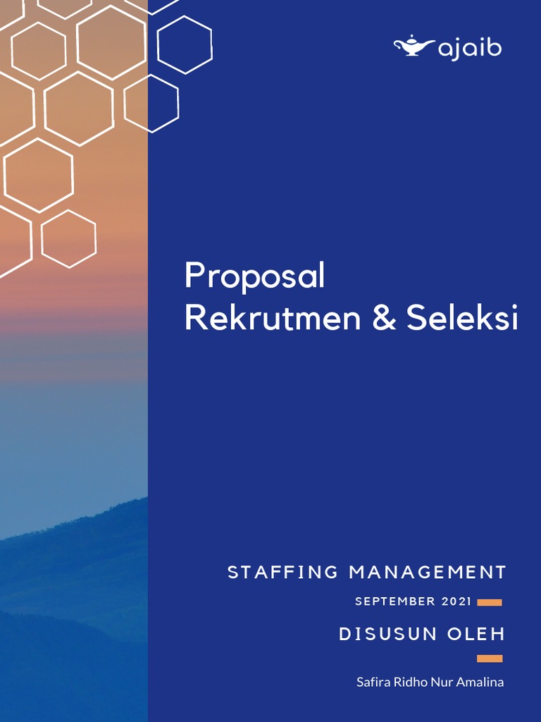 Contoh Proposal Rekrutmen Dan Seleksi | PDF