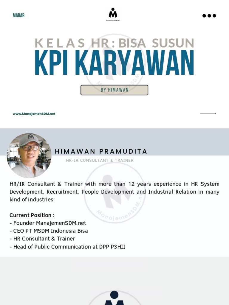 Mabar KPI | PDF | Karier & Perkembangan | Bisnis
