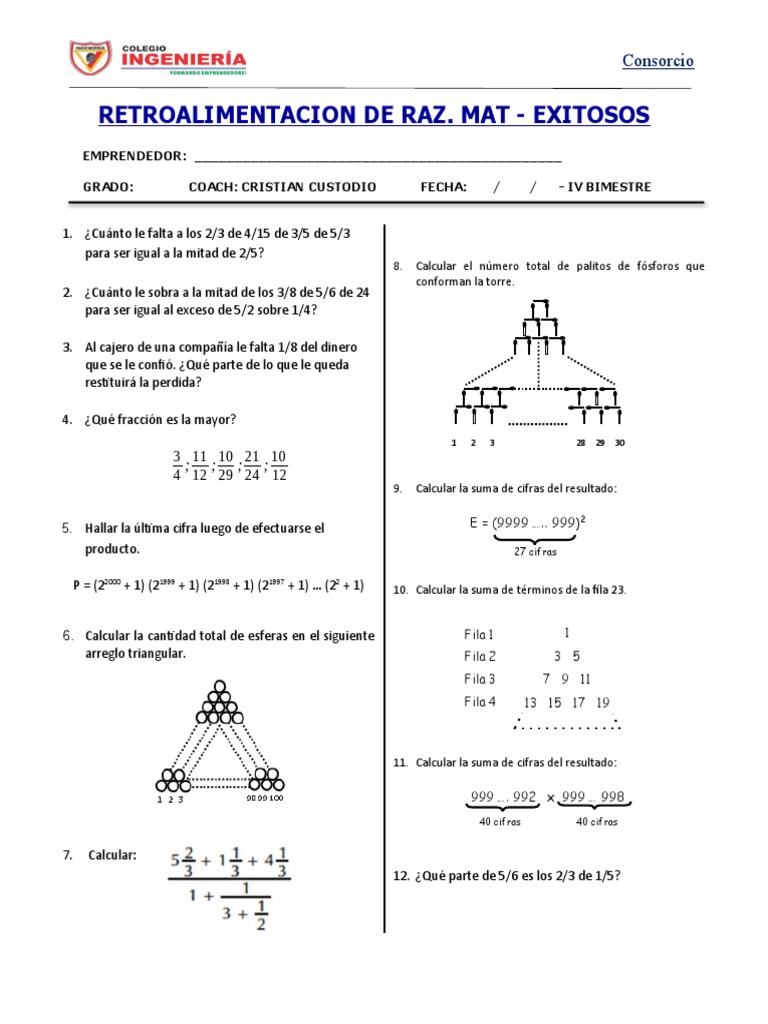 Repaso RM Avanzado | PDF
