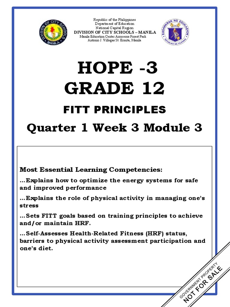Hope 3 Week 3 Revised Module | PDF