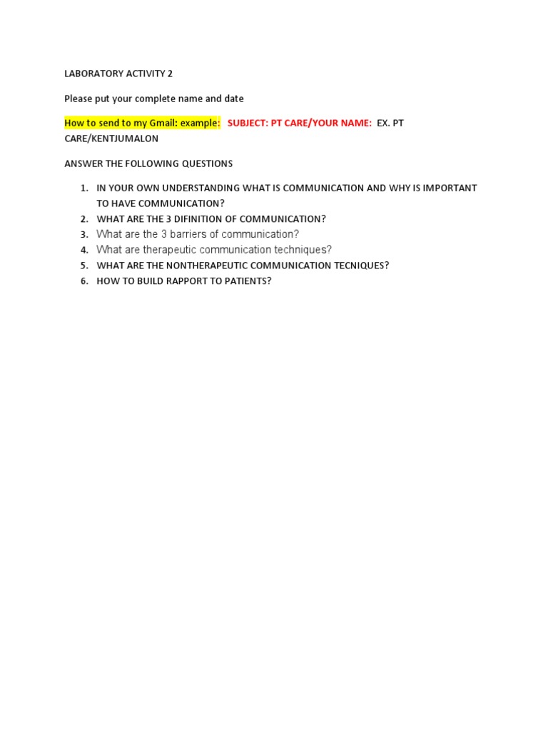 Laboratory Activity 2 Pdf