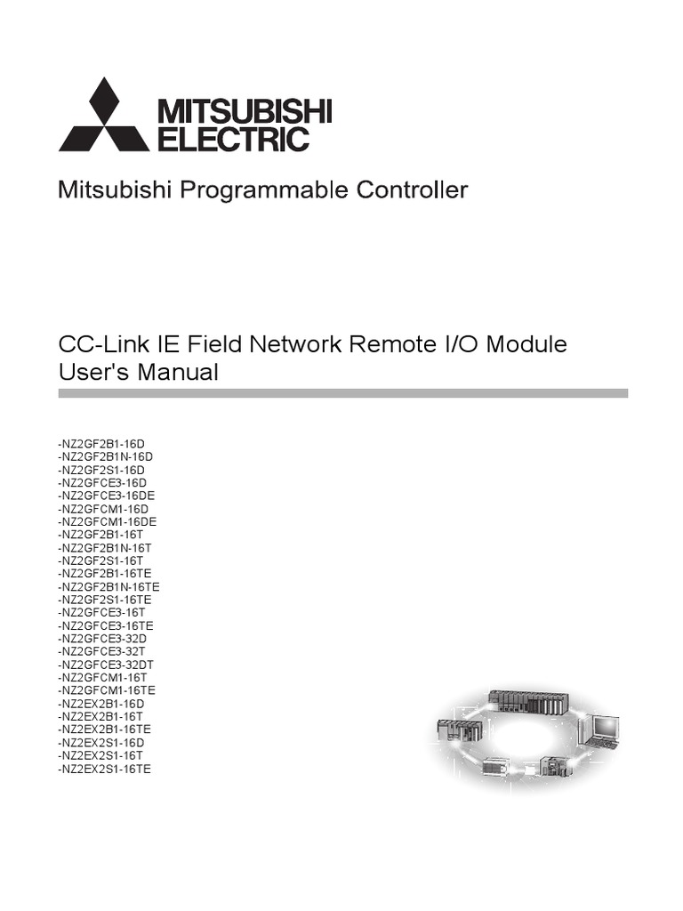 CC-Link IE Field Network Remote I/O Module User's Manual | PDF | Electrical Connector ...
