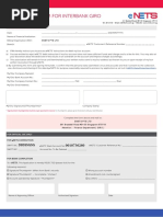 DBS Interbank GIRO Application Form | PDF | Debit Card | Payments
