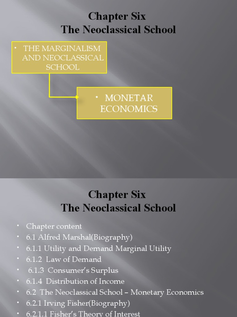 Neoclassical Economics Overview | PDF