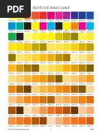 Pantone CMYK Test | PDF | Graphic Design | Vision
