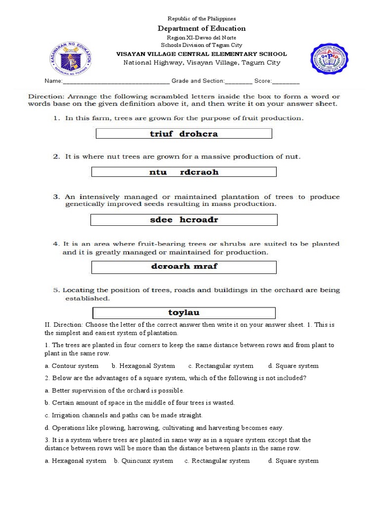 Tle Week 4 | PDF | Agriculture