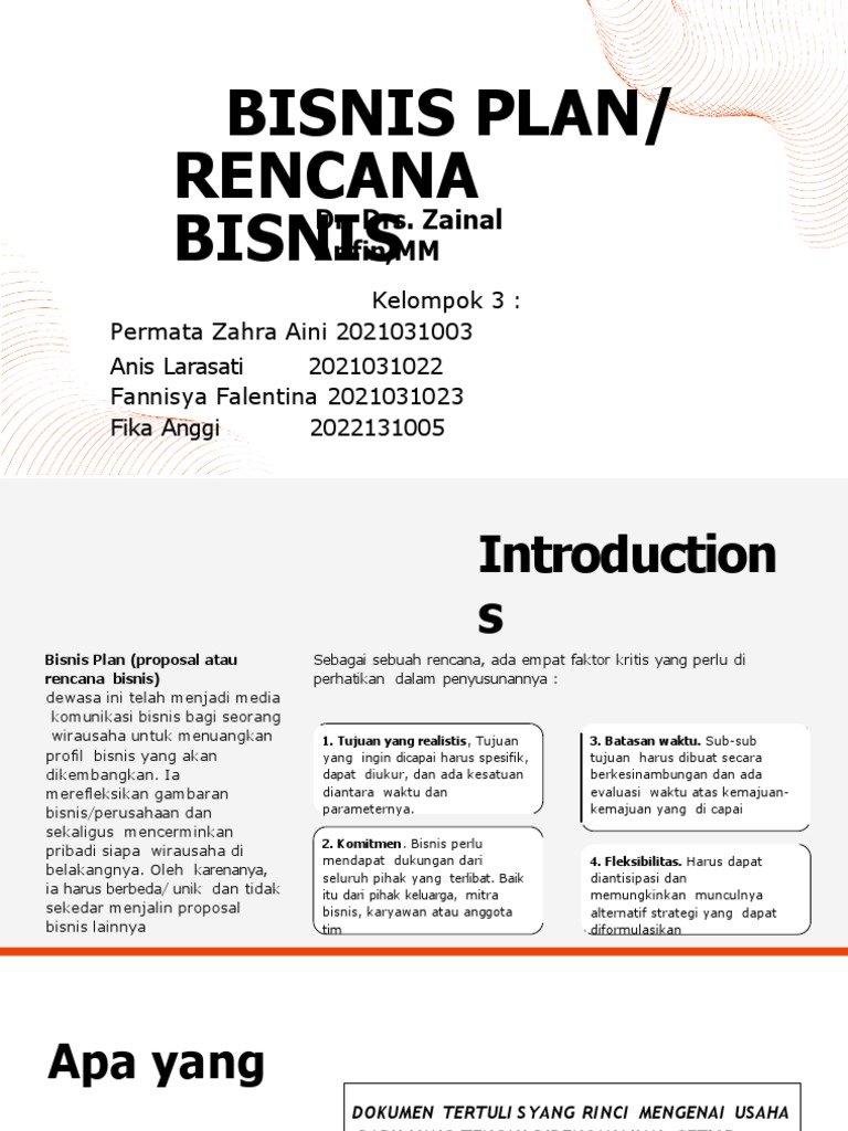 Rencana Bisnis: Panduan Lengkap Wirausaha | PDF