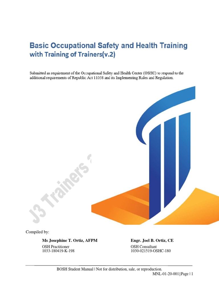 BOSH For SO2 Students Manual 1 | PDF