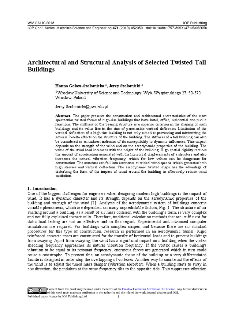 Structural - Analysis - of - Twisted Buildings | PDF | Column | Beam ...