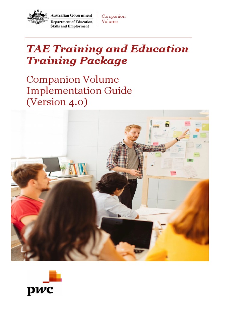 TAE Companion Volume Release 4.0 May 2022 | PDF | Vocational Education ... TAE Companion Volume Release 4.0 May 2022 | PDF | Vocational Education ...
