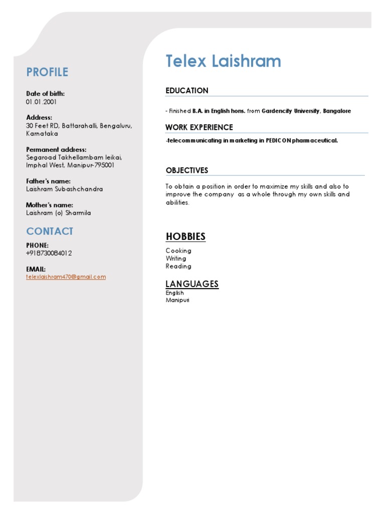 Telex CV | PDF