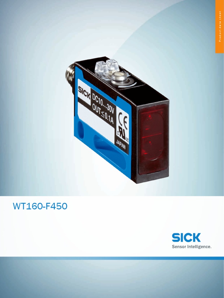 dataSheet_WT160-F450_6022804_en | PDF | Light | Photoelectric Effect