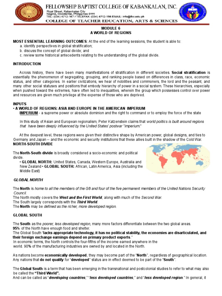 Prefinal Module | PDF | Regional Integration | Human Migration
