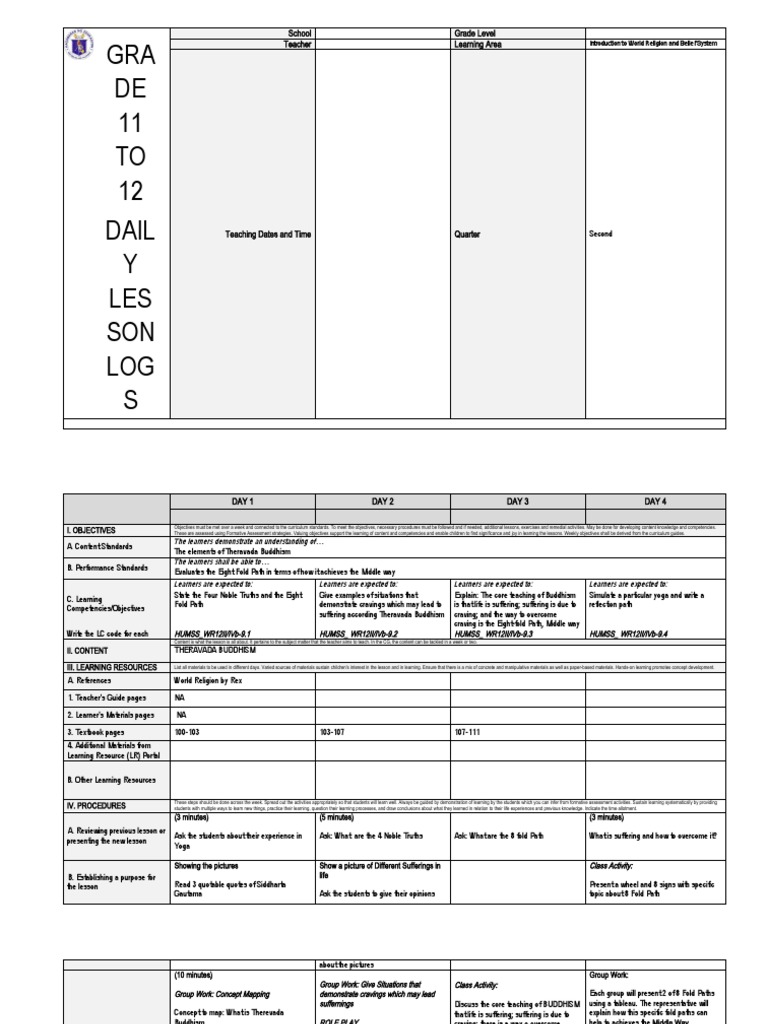 DLL World Religion 2nd Grading 2 | PDF