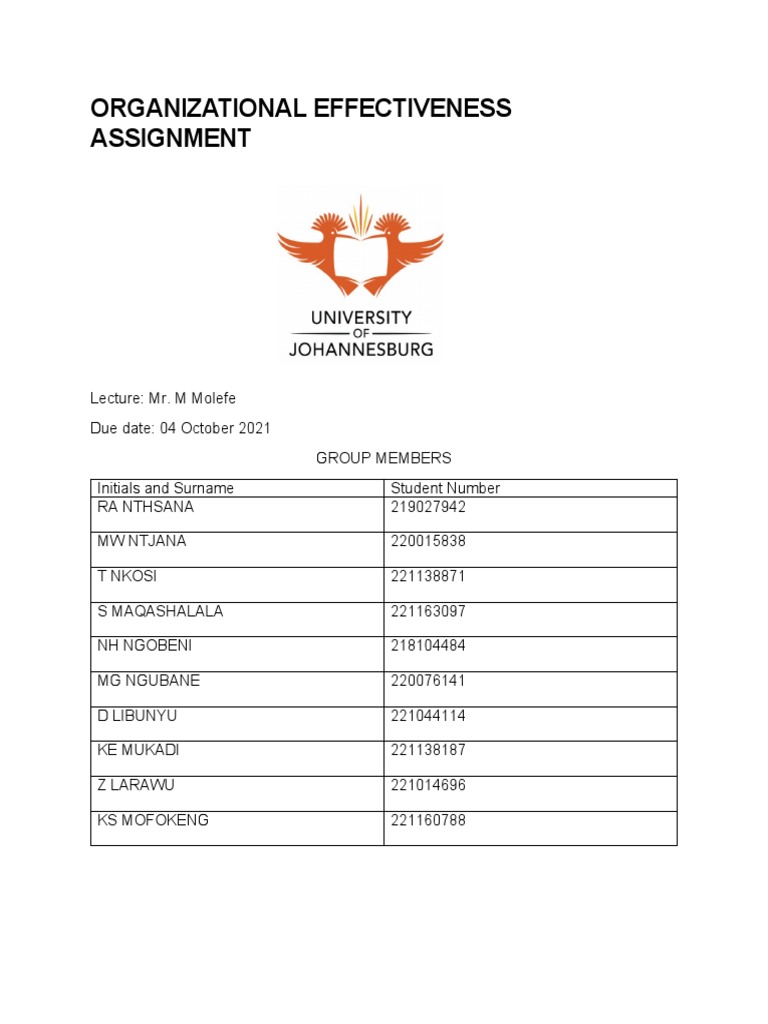 Ore Group Assignment 3 | PDF | Questionnaire
