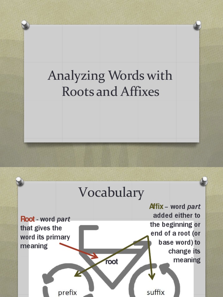 Understanding Roots and Affixes | PDF