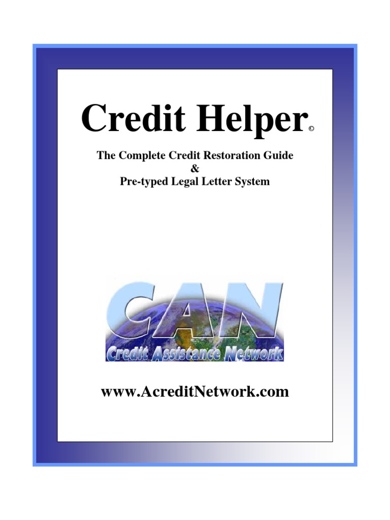 Credit Helper Book | PDF | Credit History | Credit Card