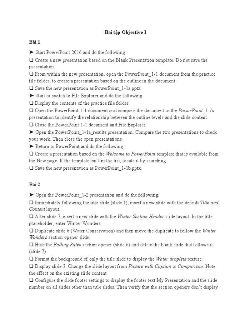 Questions PP - Objective1 | PDF | Page Layout | Microsoft Power Point