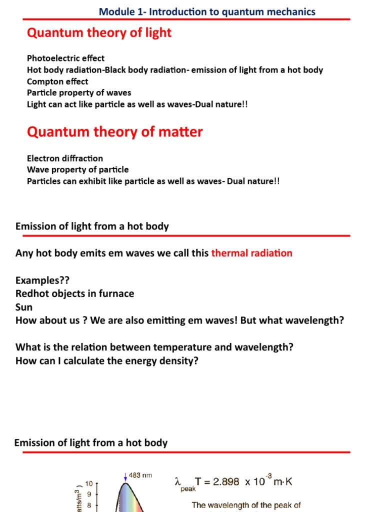 FALLSEM2022-23 PHY1701 ETH VL2022230106333 Reference Material I 23-09-2022 1black Body Radiation ...