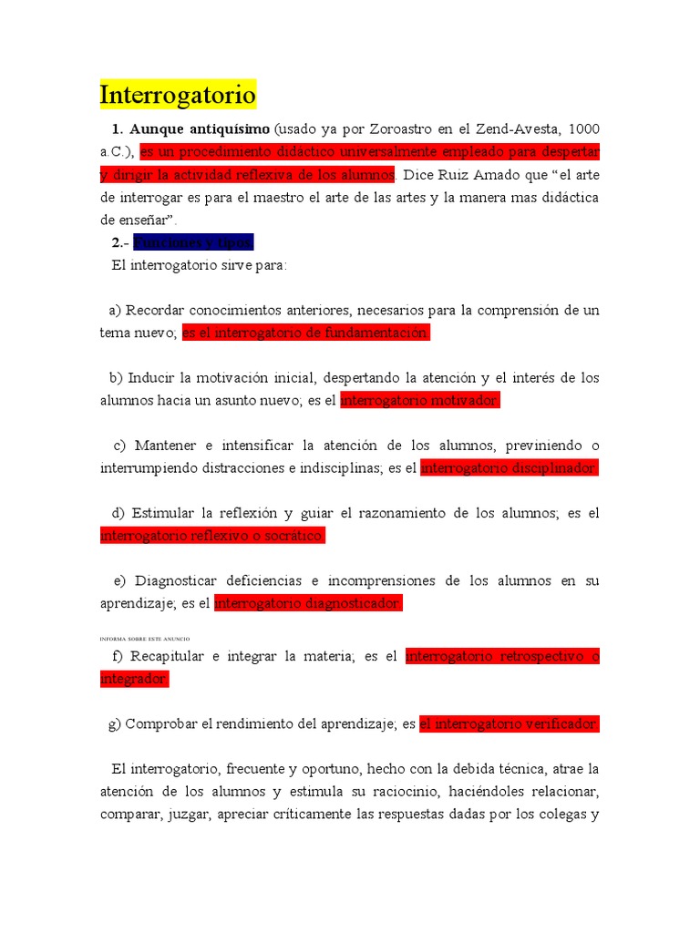 El Interrogatorio | PDF | Aprendizaje | Ciencia cognitiva